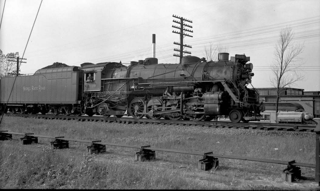 NKP H-6d 619 PE Tower eb 10-1954 | The Nickel Plate Archive