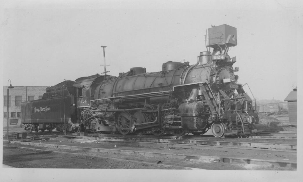 NKP H-6d 624 Peoria IL 1-9-1948 | The Nickel Plate Archive