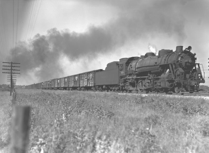 NKP H-6d 628 NKP District eb with train | The Nickel Plate Archive