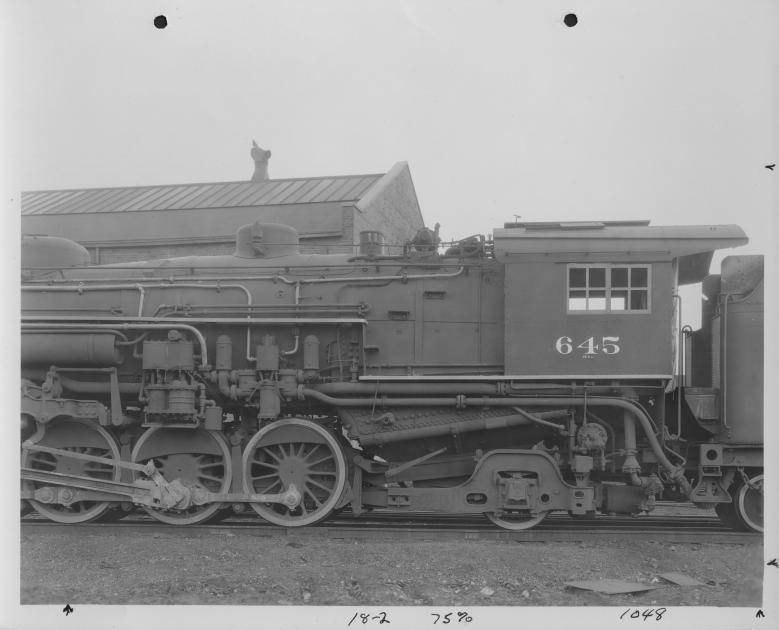 NKP H-6e 645 View of left side cab Lima Loco | The Nickel Plate Archive