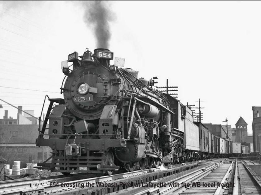 NKP H-6e 654 Lafayette IN wb local | The Nickel Plate Archive
