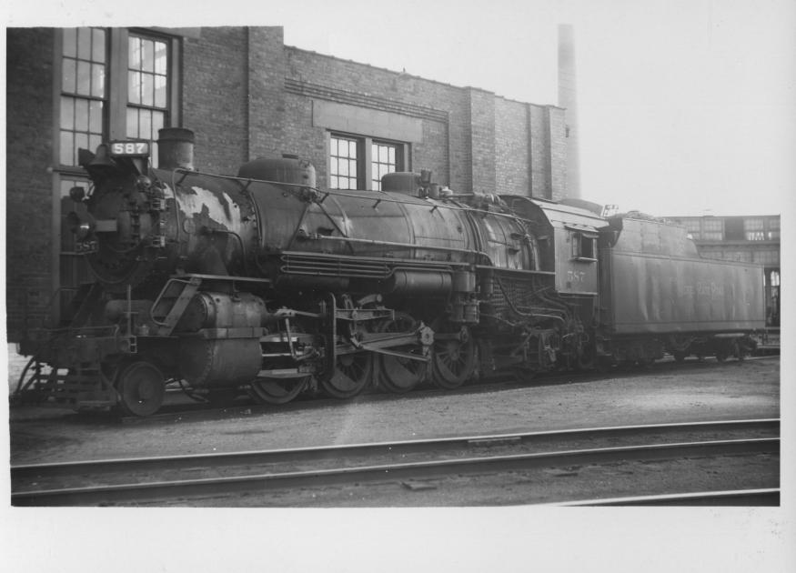 NKP H-6o 587 Frankfort IN 10-8-1949 | The Nickel Plate Archive