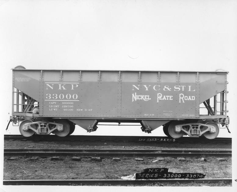 NKP Hopper 33000 Builders Photo 1937 | The Nickel Plate Archive