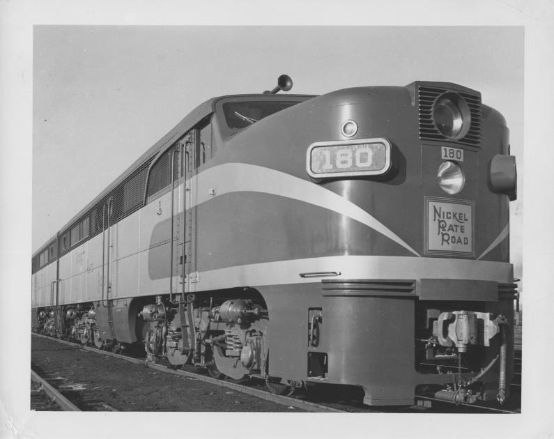 NKP PA1 180 Right headon view New 1947 | The Nickel Plate Archive