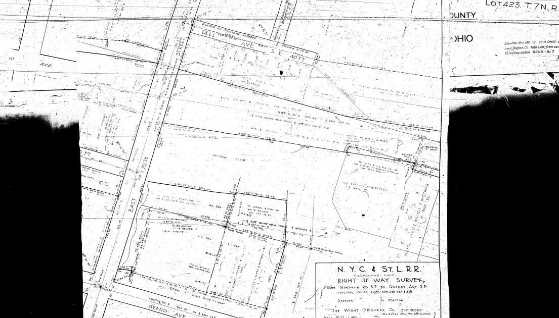NKP Maps-East of Cuyahoga River - NKP Right of Way Survey Kinsman to ...