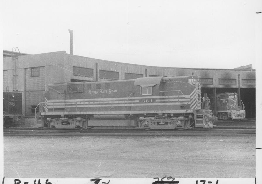 NKP RS11 564 Bellevue OH 1958 HAM | The Nickel Plate Archive