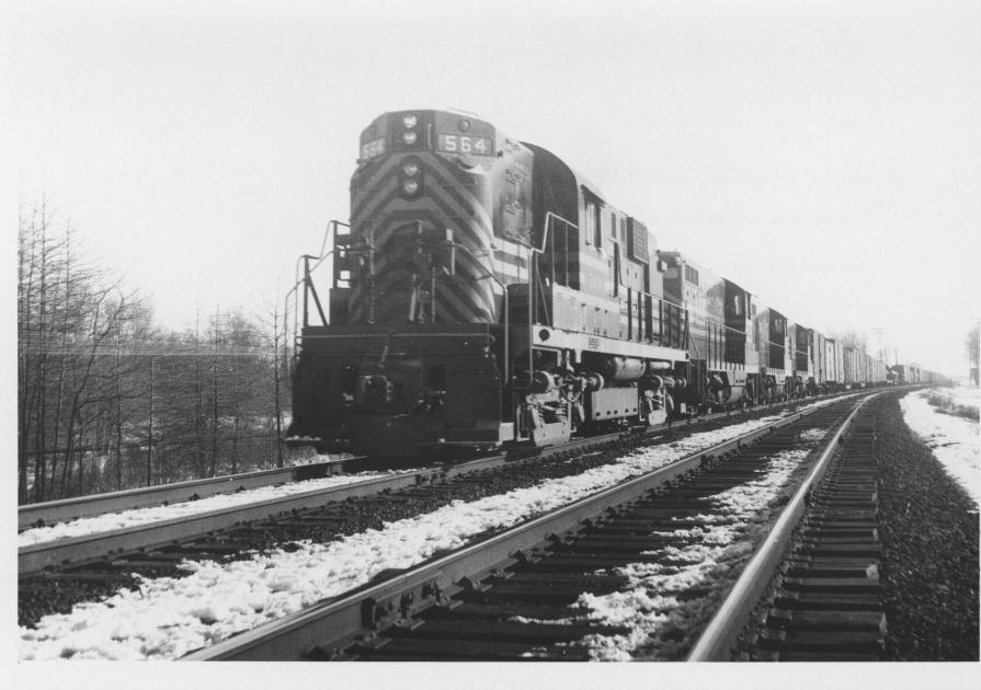 NKP RS11 564 Conneaut OH 3-12-1960 | The Nickel Plate Archive