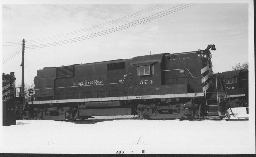 NKP RS11 574 Muncie IN 2-26-1961 ABJ | The Nickel Plate Archive