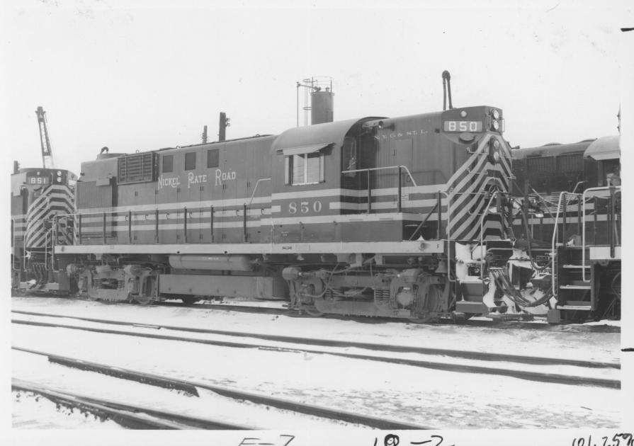 NKP RS11 850 Bellevue OH 1957 HAM | The Nickel Plate Archive