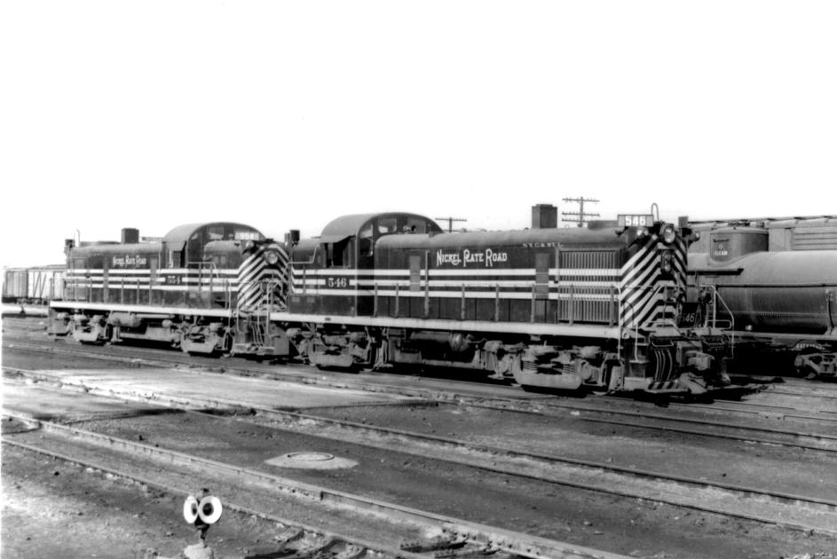 NKP RS3 546 Frankfort IN 4-18-54 | The Nickel Plate Archive