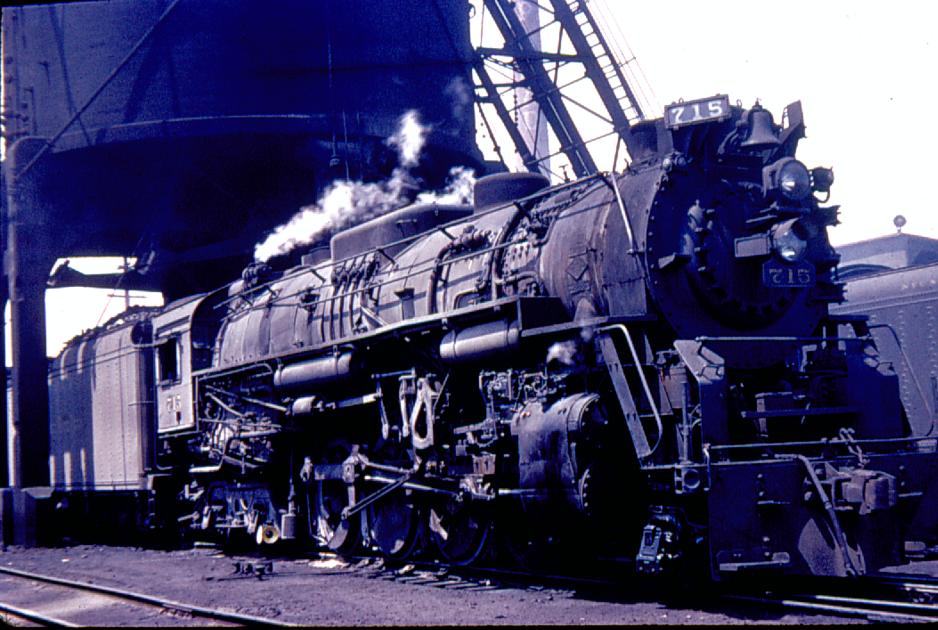 NKP S-1 715 Bellevue OH at coal dock 1950's | The Nickel Plate Archive