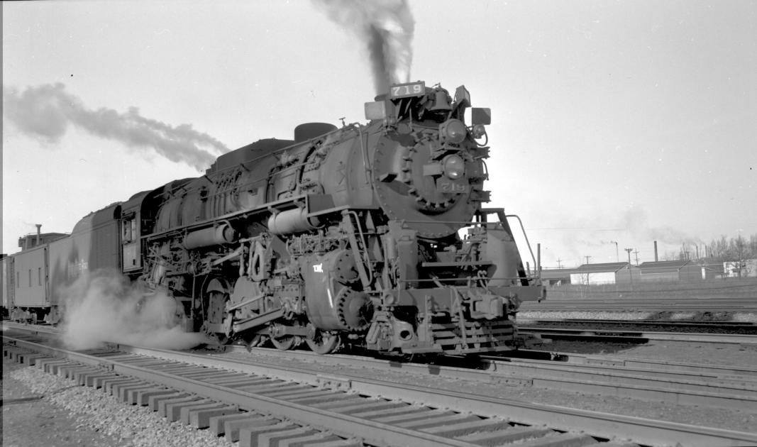 NKP S-1 719 Erie PA 3-38-1958 Right front view | The Nickel Plate Archive