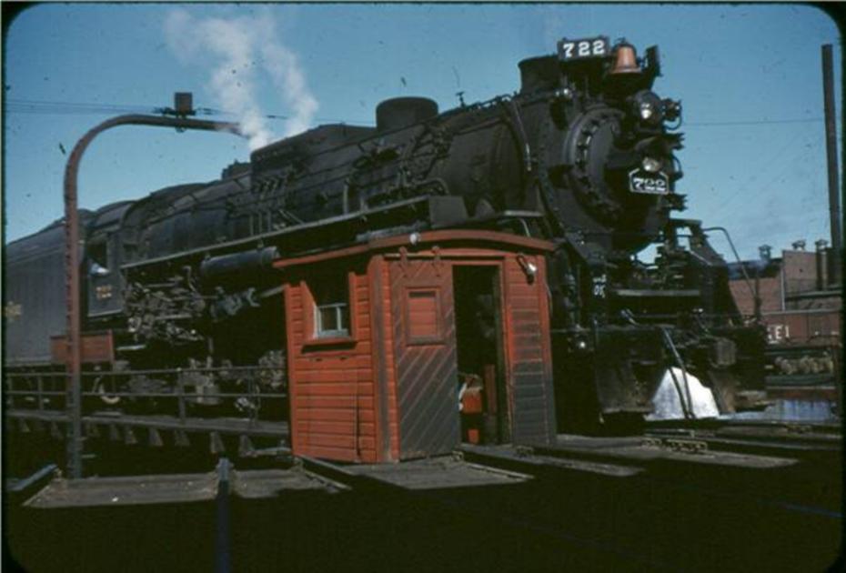 NKP S-1 722 Frankfort IN 5-1955 on TT | The Nickel Plate Archive