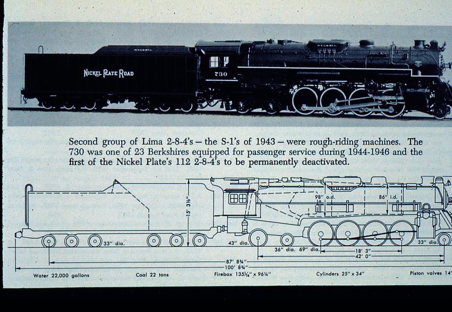 NKP S-1 730 Builders Photo 1943 | The Nickel Plate Archive