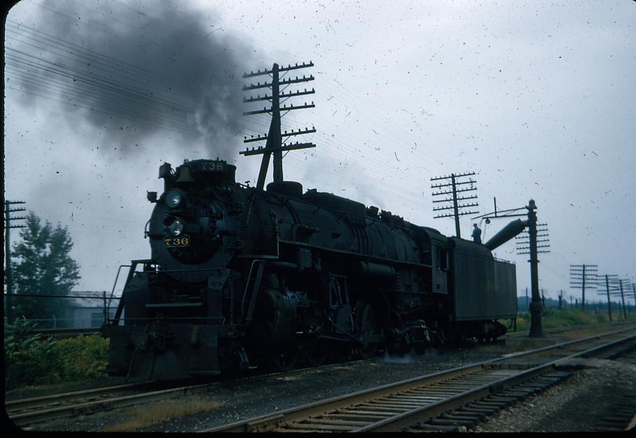 NKP S-1 736 North East PA WB 9-25-1954 | The Nickel Plate Archive