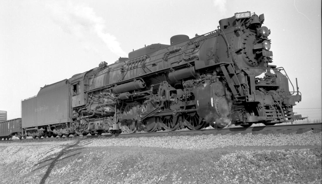 NKP S-2 748 Erie PA 4-19-1958 Right front view | The Nickel Plate Archive