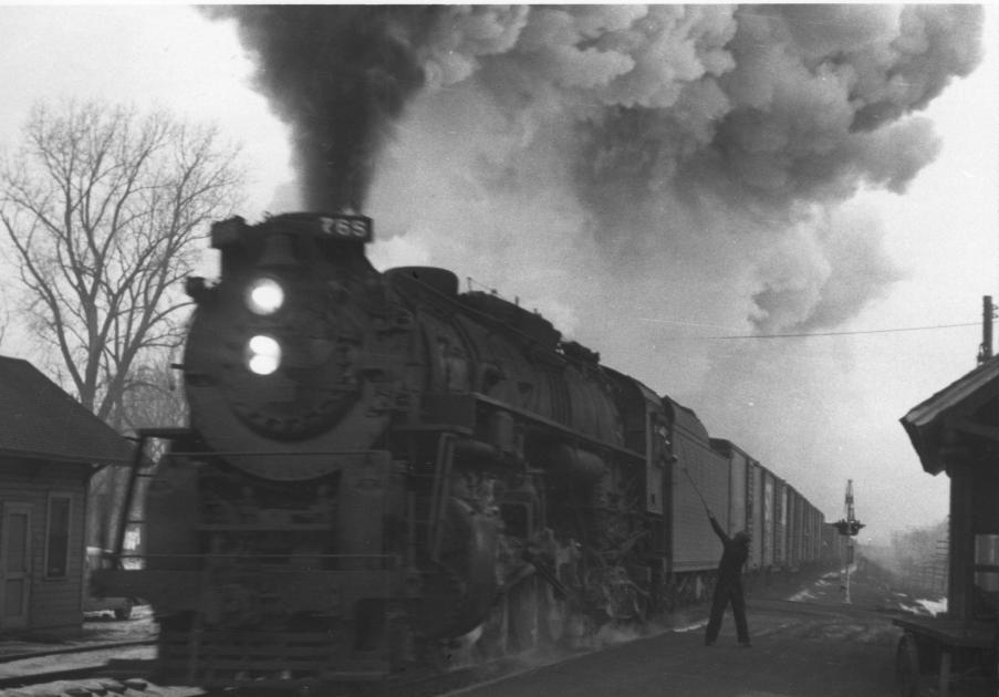 NKP S-2 765 Valparaiso IN 1-16-1958 Bernard Neff | The Nickel Plate Archive