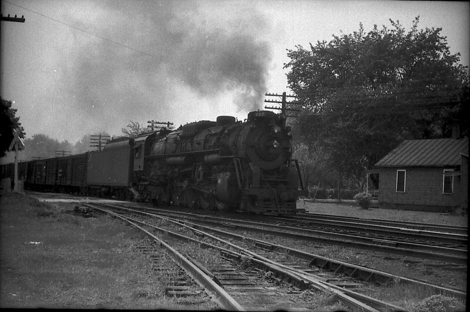 NKP S-2 767 RF view 5-1-1957 Attica Jct WEC Col | The Nickel Plate Archive