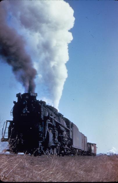 NKP S-2 767 Valparaiso IN leaving siding | The Nickel Plate Archive
