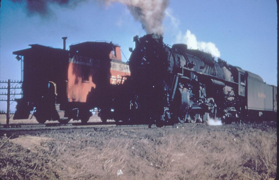 NKP S-2 767 Valparaiso IN with caboose passing | The Nickel Plate Archive