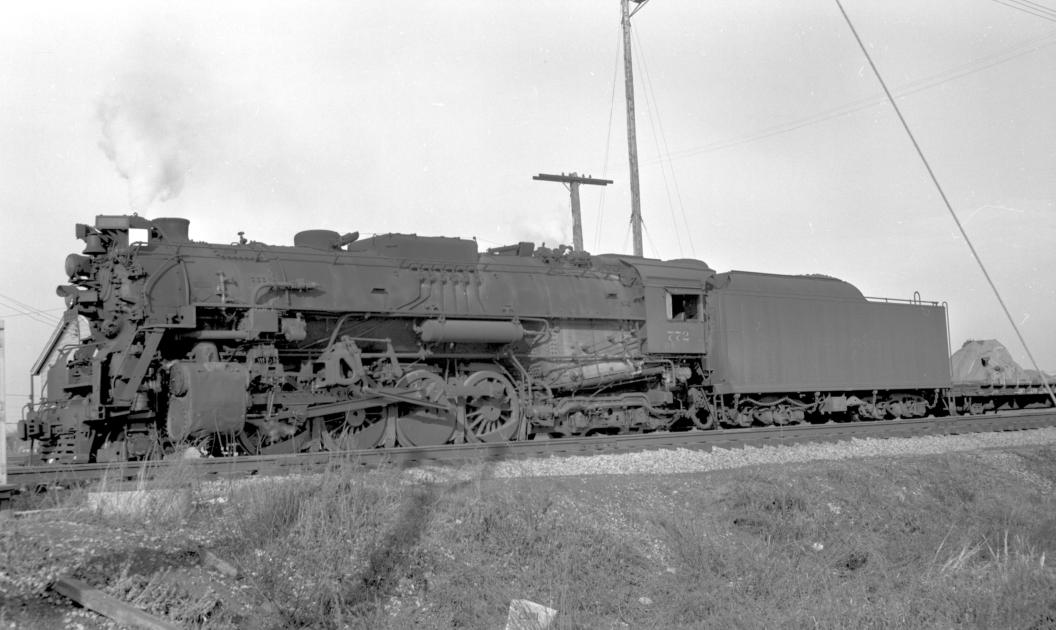 NKP S-3 772 Erie PA 11-23-1957 Left side view of train | The Nickel ...