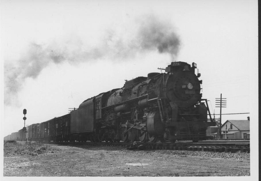NKP S-3 776 Eastbound freight 1949 NKPHTS | The Nickel Plate Archive