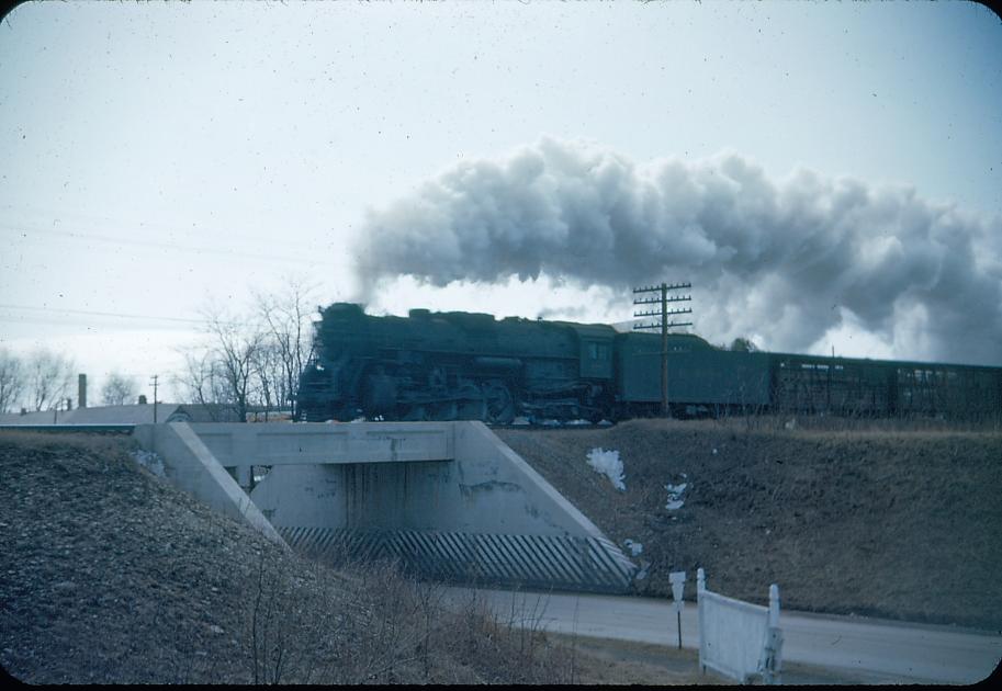 NKP S-3 779 Harbor Crk PA 3-1954 EB crossing US20 | The Nickel Plate ...