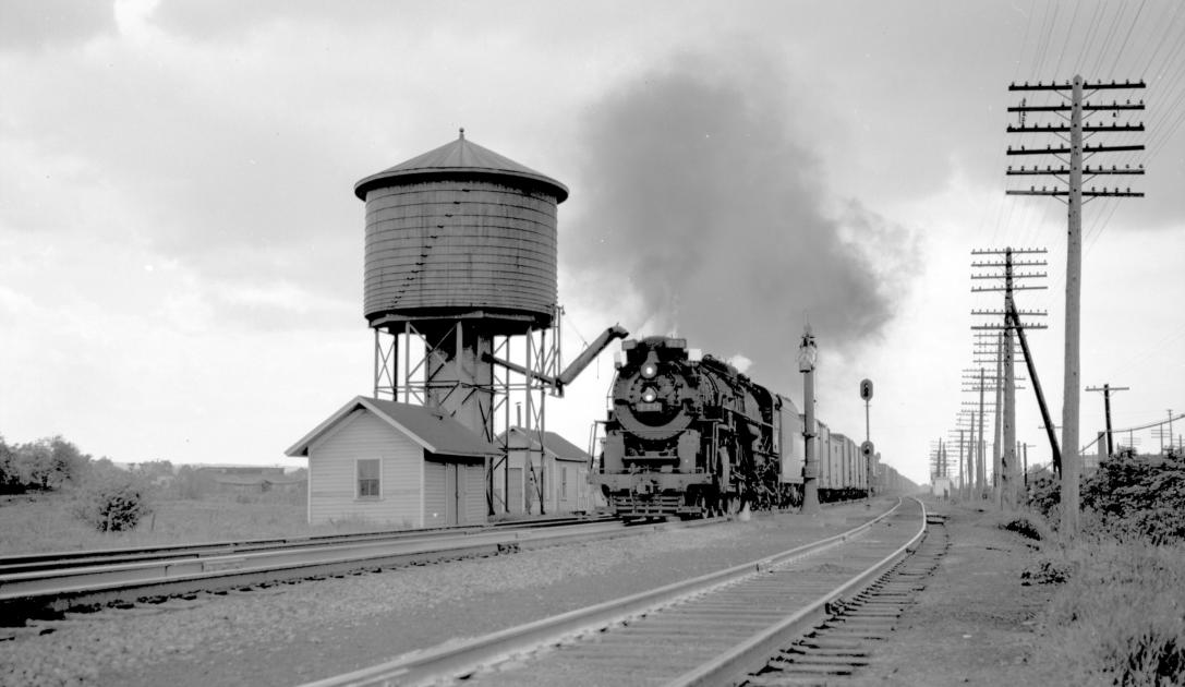 NKP S-3 779 N.H.Siding PA 5-26-1957 eb at water tank | The Nickel Plate ...