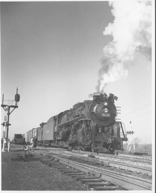 NKP S-4 809 Sheffield OH 3-1958 | The Nickel Plate Archive