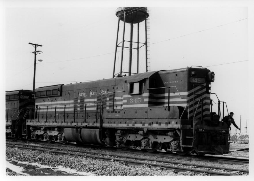 NKP SD9 345 Bellevue OH 1-29-1967 | The Nickel Plate Archive