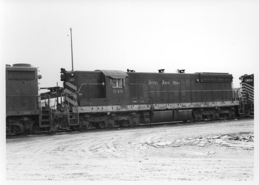 NKP SD9 348 Bellevue OH 2-14-1966 | The Nickel Plate Archive