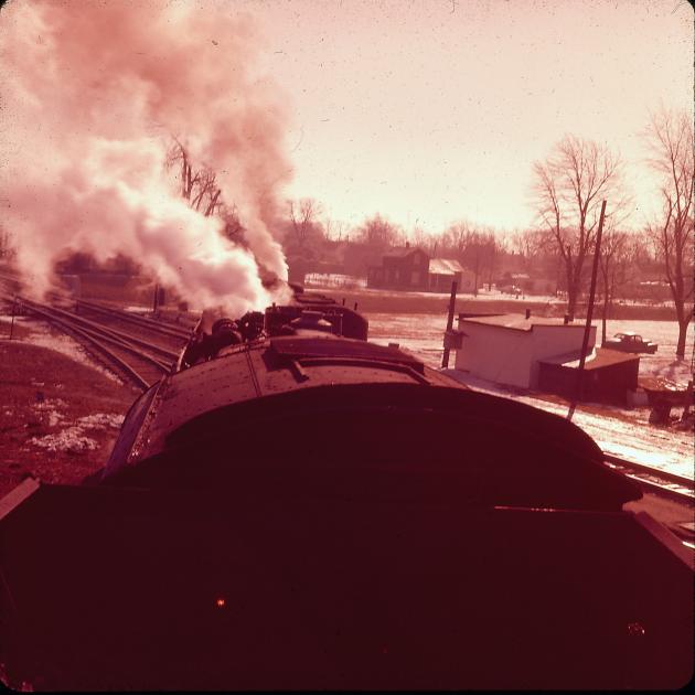 NKP View Over cab of Berkshire J.Hawk | The Nickel Plate Archive