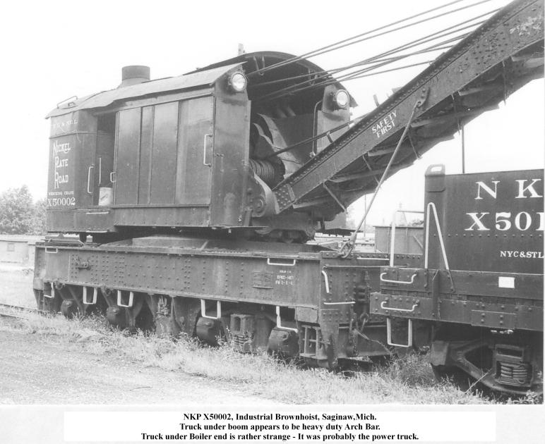 NKP Wreck Crane X50002 Muncie IN Front view | The Nickel Plate Archive