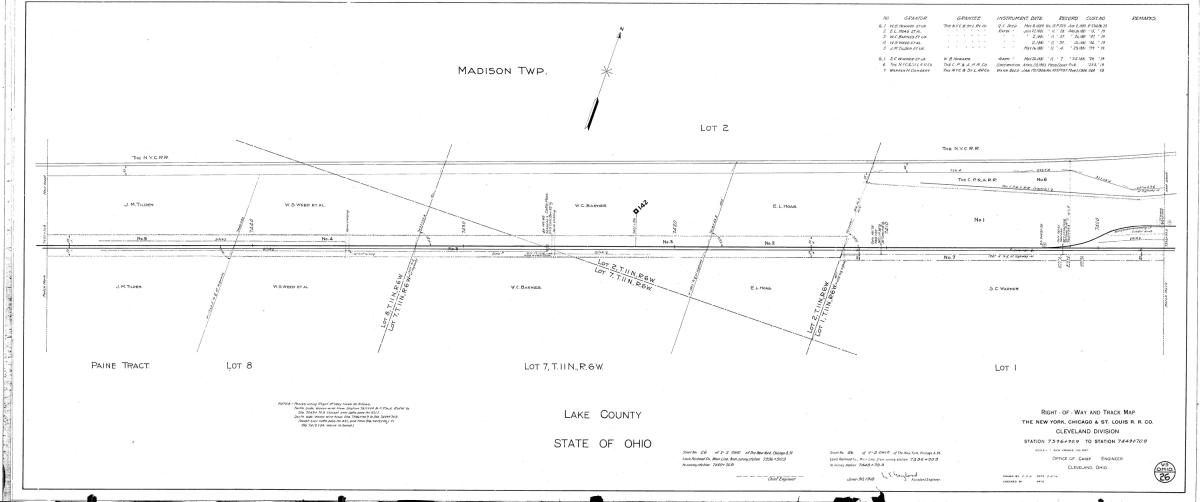 NKP Misc Maps - NYC&StL.v03.OH-26 ML MP142 | The Nickel Plate Archive