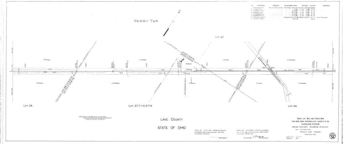 NKP Misc Maps - NYC&StL.v03.OH-34 ML MP150 | The Nickel Plate Archive