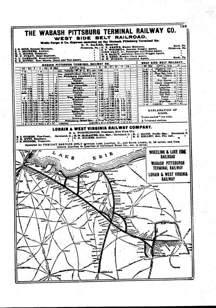 Official Guide Page WPT & L&WV 4-4-1915 | The Nickel Plate Archive