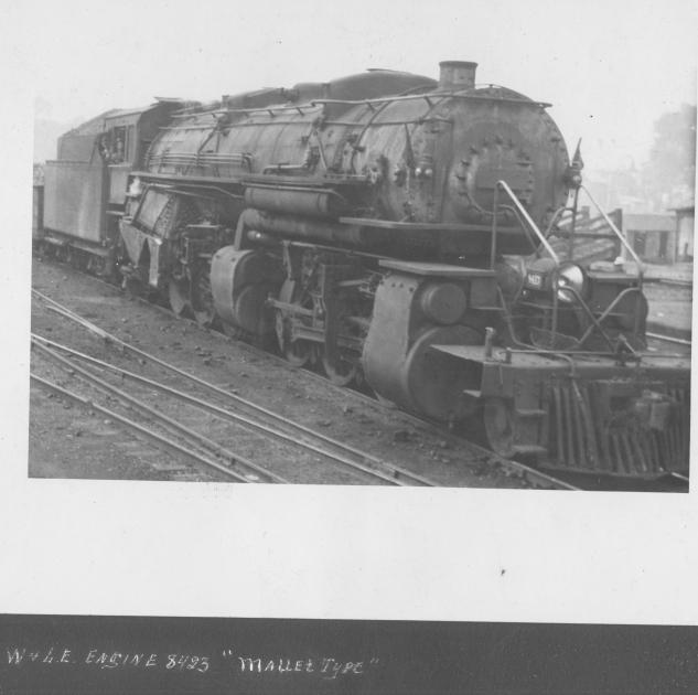 Photo -W&LE 2-6-6-2 8423 front view | The Nickel Plate Archive