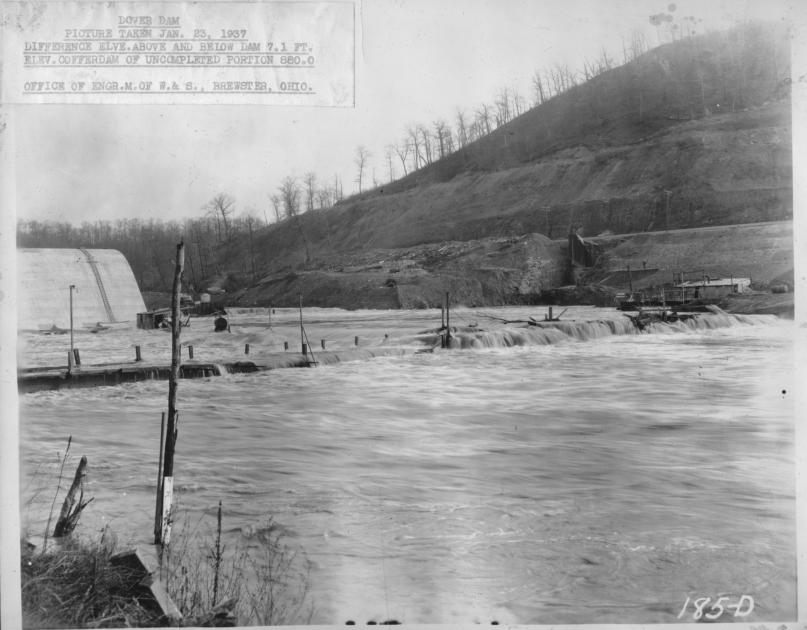 Photo - W&LE Dover Dam 1-23-1937 | The Nickel Plate Archive