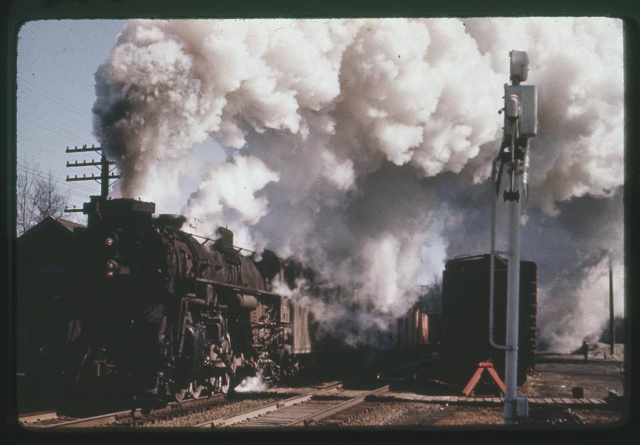 2-8-4 Berkshire #770 in Bay Village OH in 1957 | The Nickel Plate Archive