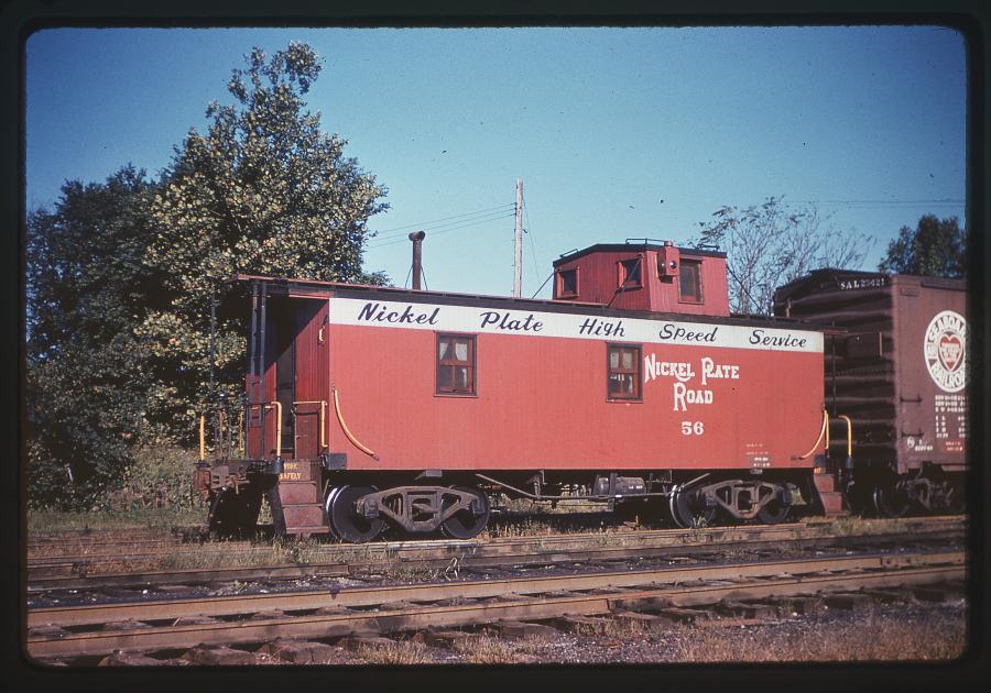 Caboose #56 in Muncie IN in September 1958 | The Nickel Plate Archive