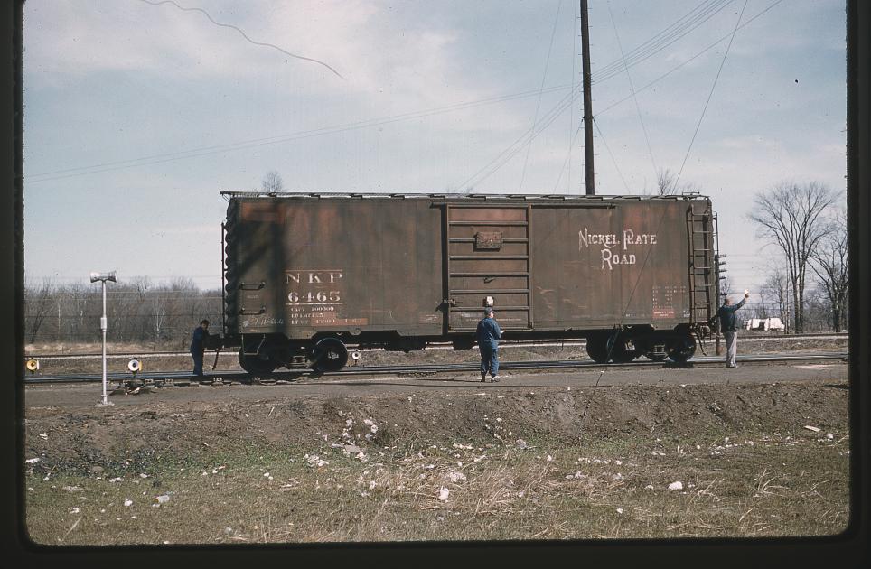 40' Boxcar #6465 in April 1960 | The Nickel Plate Archive