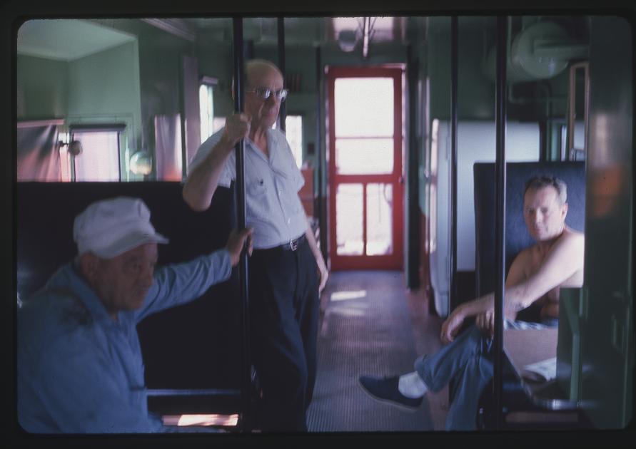 Crew aboard caboose in May 1962 | The Nickel Plate Archive Crew aboard caboose in May 1962 | The Nickel Plate Archive