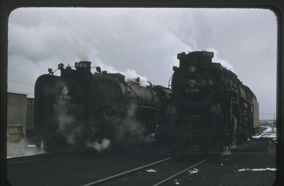 4-6-4 Hudson #173 and 2-8-4 Berkshire #737 in Chicago IL | The Nickel ...