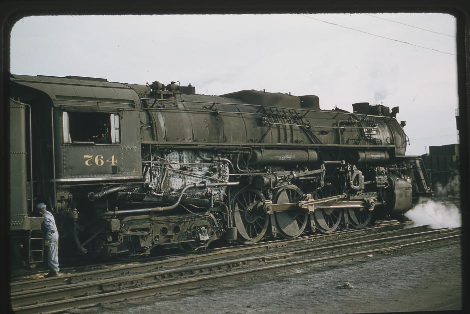 2-8-4 Berkshire #764 in Bellevue OH in April 1958 | The Nickel Plate ...