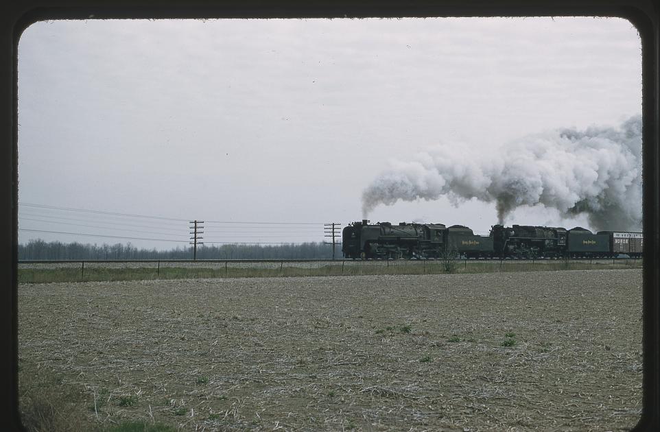 4-6-4 Hudson #171 and 2-8-4 Berkshire #757 west of Continental OH in ...