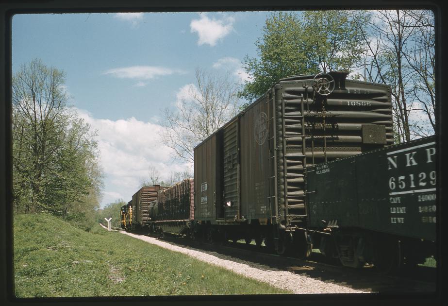 Gondola on freight train north of Peru IN in May 1960 | The Nickel ...