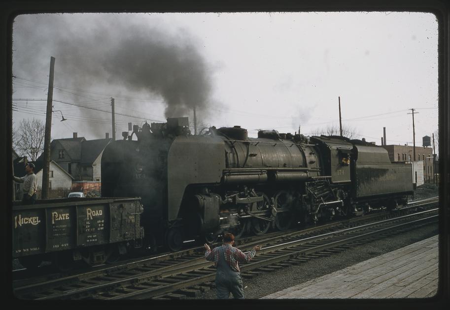 4-6-4 Hudson #174 in Lorain OH in 1956 | The Nickel Plate Archive