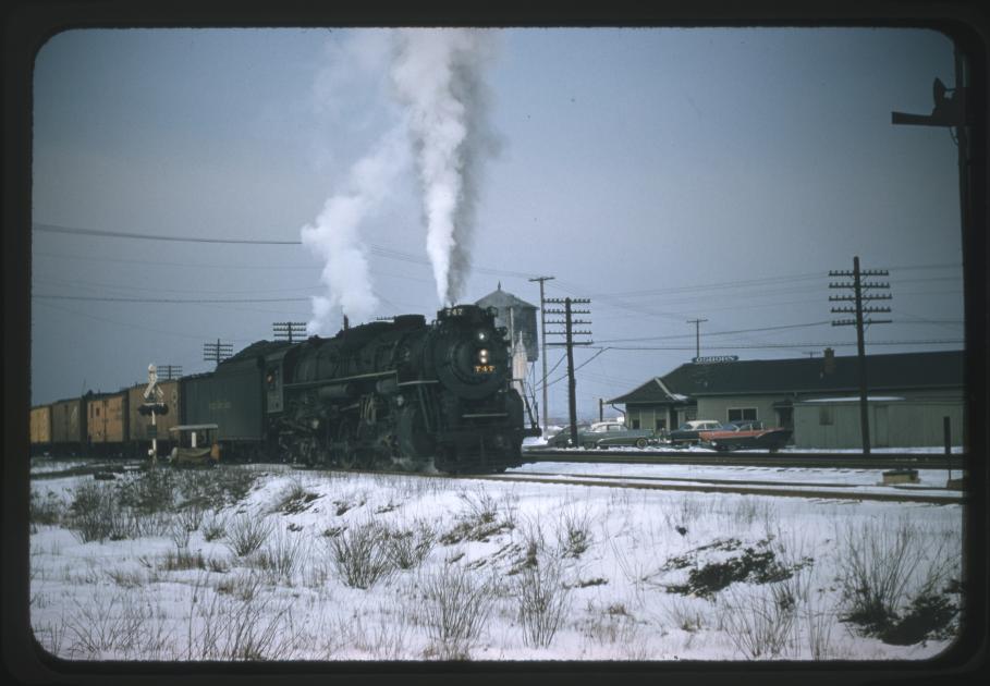 2-8-4 Berkshire #747 in Osborn IN on February 1 1958 | The Nickel Plate ...