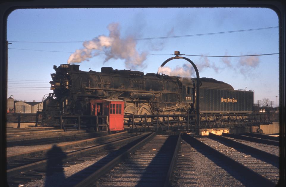 2-8-4 Berkshire #753 in East Wayne IN in May 1955 | The Nickel Plate Archive