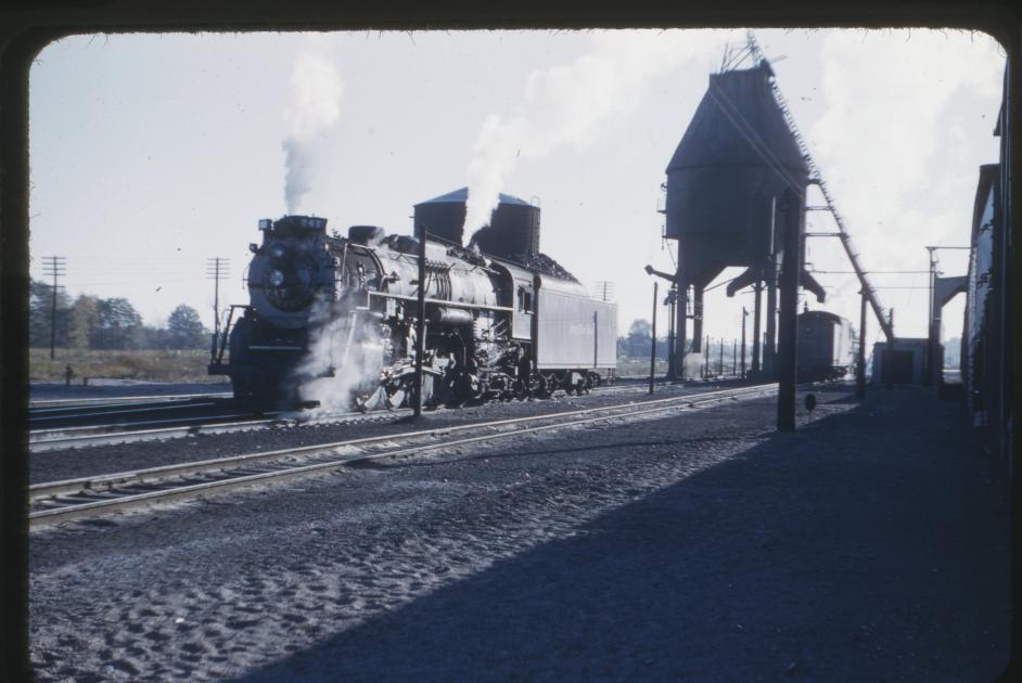 2-8-4 Berkshire #747 in East Wayne IN in 1955 | The Nickel Plate Archive